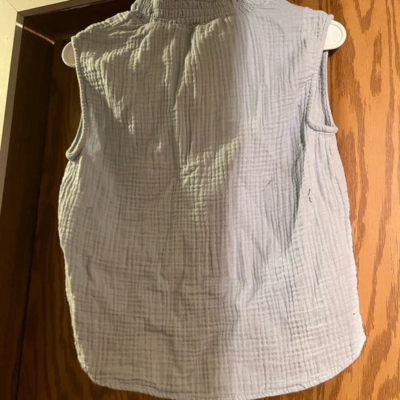 Elan | Tops | Small Blouse Light Blue Buttoned Down Comfy | Poshmark